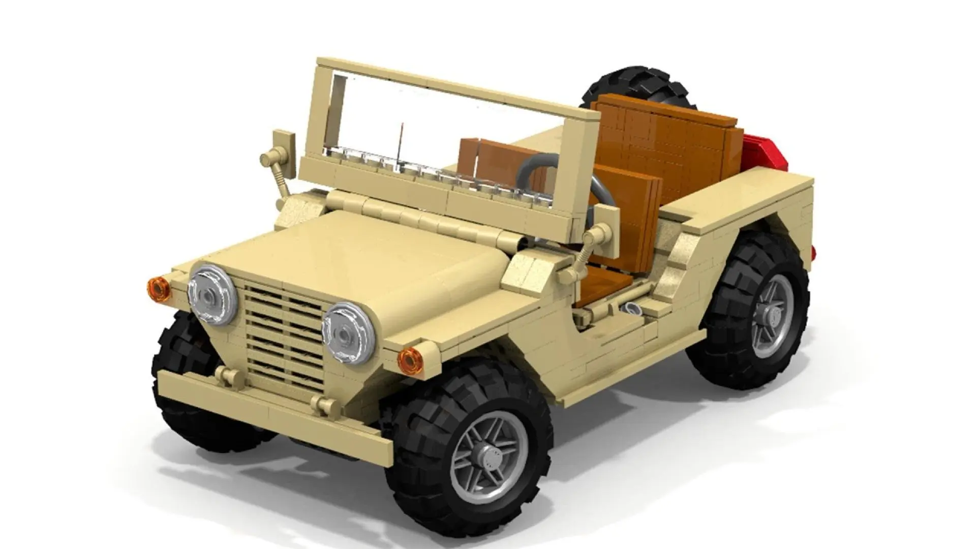 Este vehículo militar M151 MUTT tiene que ser de Lego