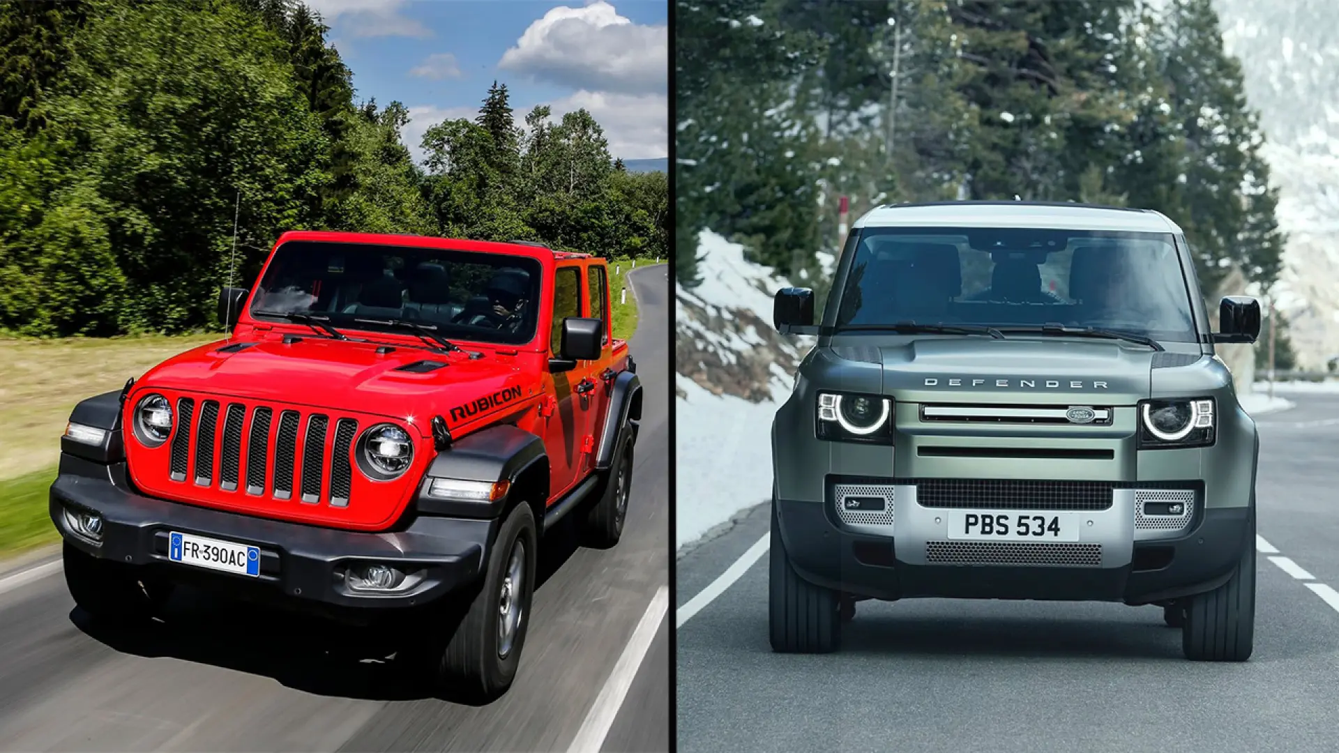 ¿Cuál es mejor, el nuevo Land Rover Defender o el Jeep Wrangler 2020?