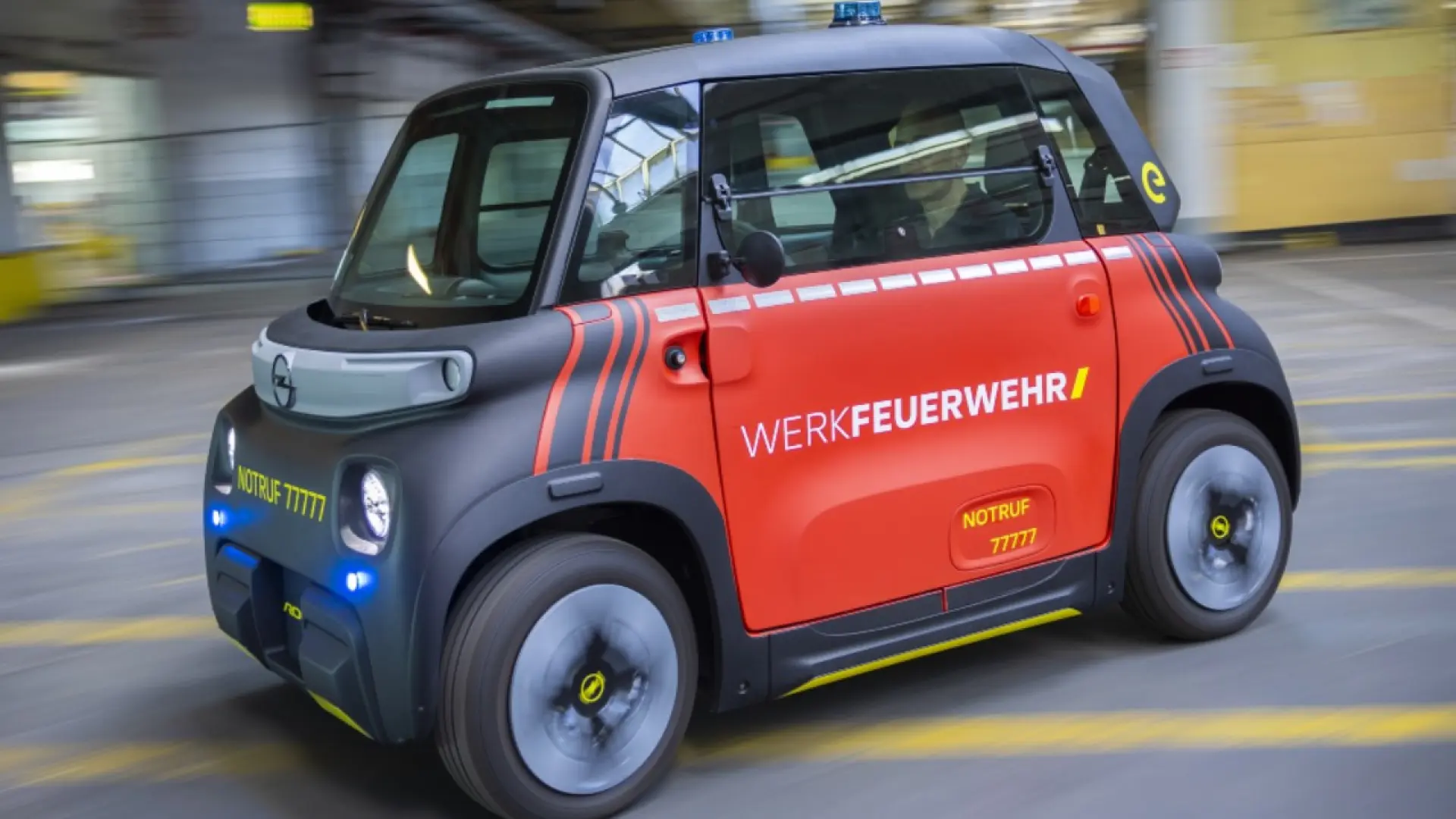 Opel Rocks-e se convierte en un vehículo de bomberos