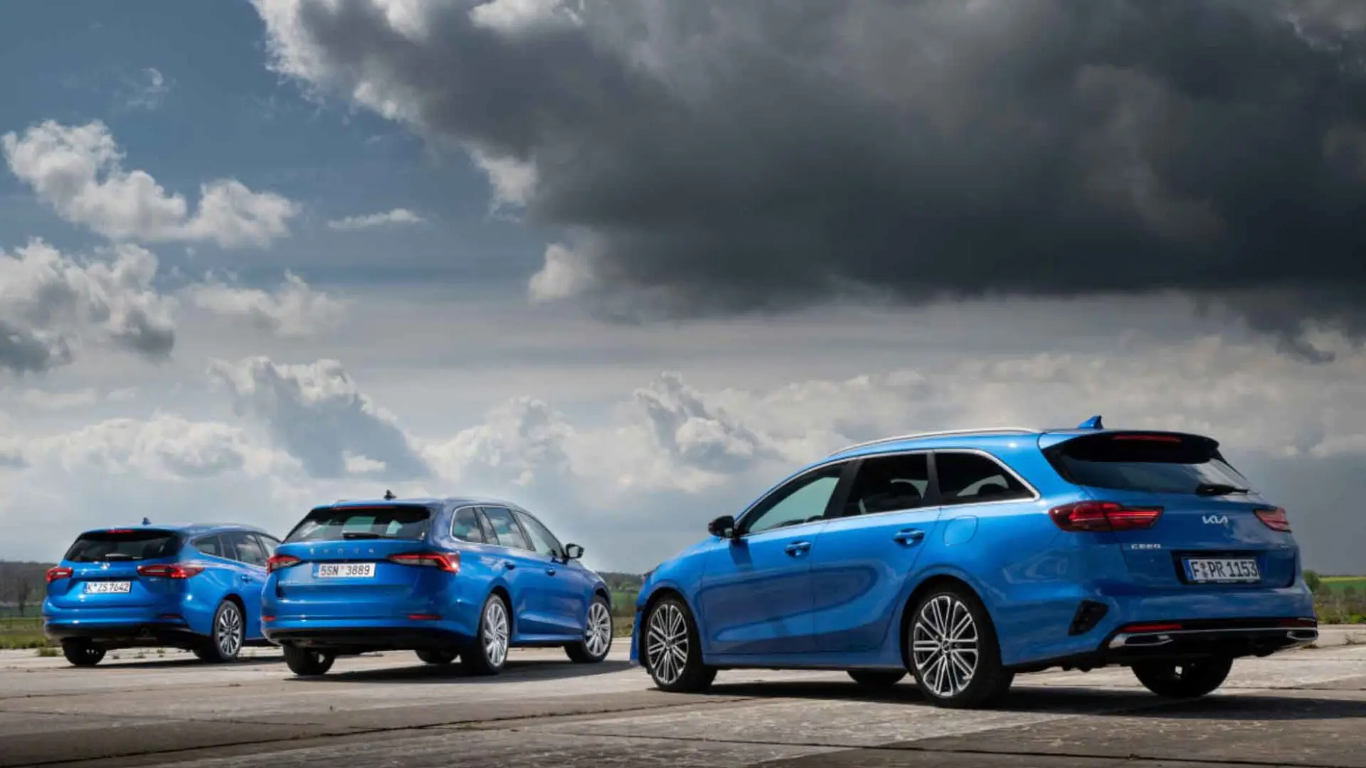 Comparativa: Ford Focus Sportbreak vs Skoda Octavia Combi y Kia Ceed Tourer