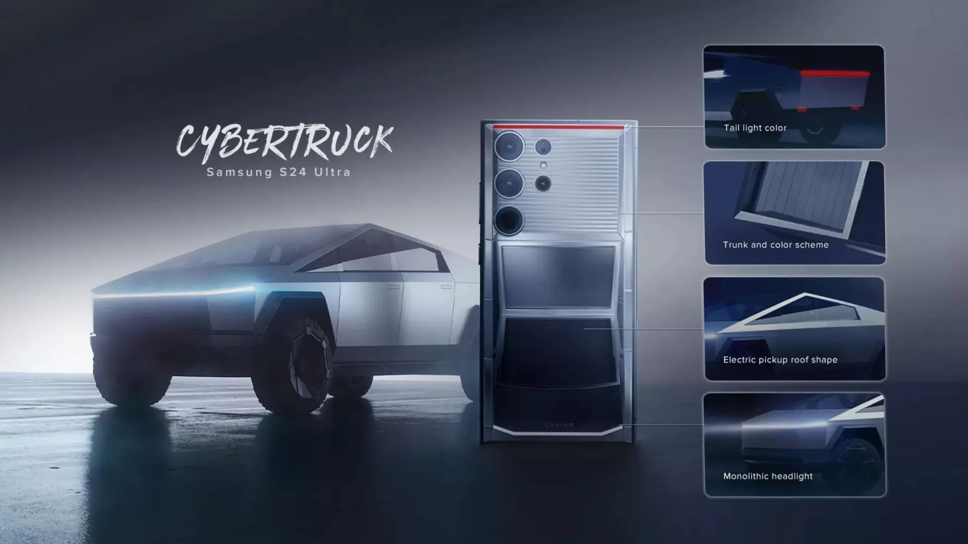 La edición exclusiva del S24 Ultra inspirada en el Tesla Cybertruck