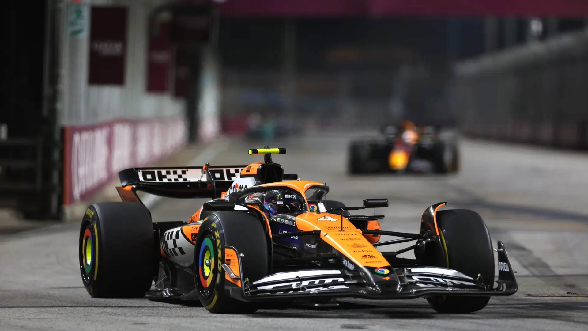 Cómo Norris casi tira por la borda su victoria en Singapur (dos veces)