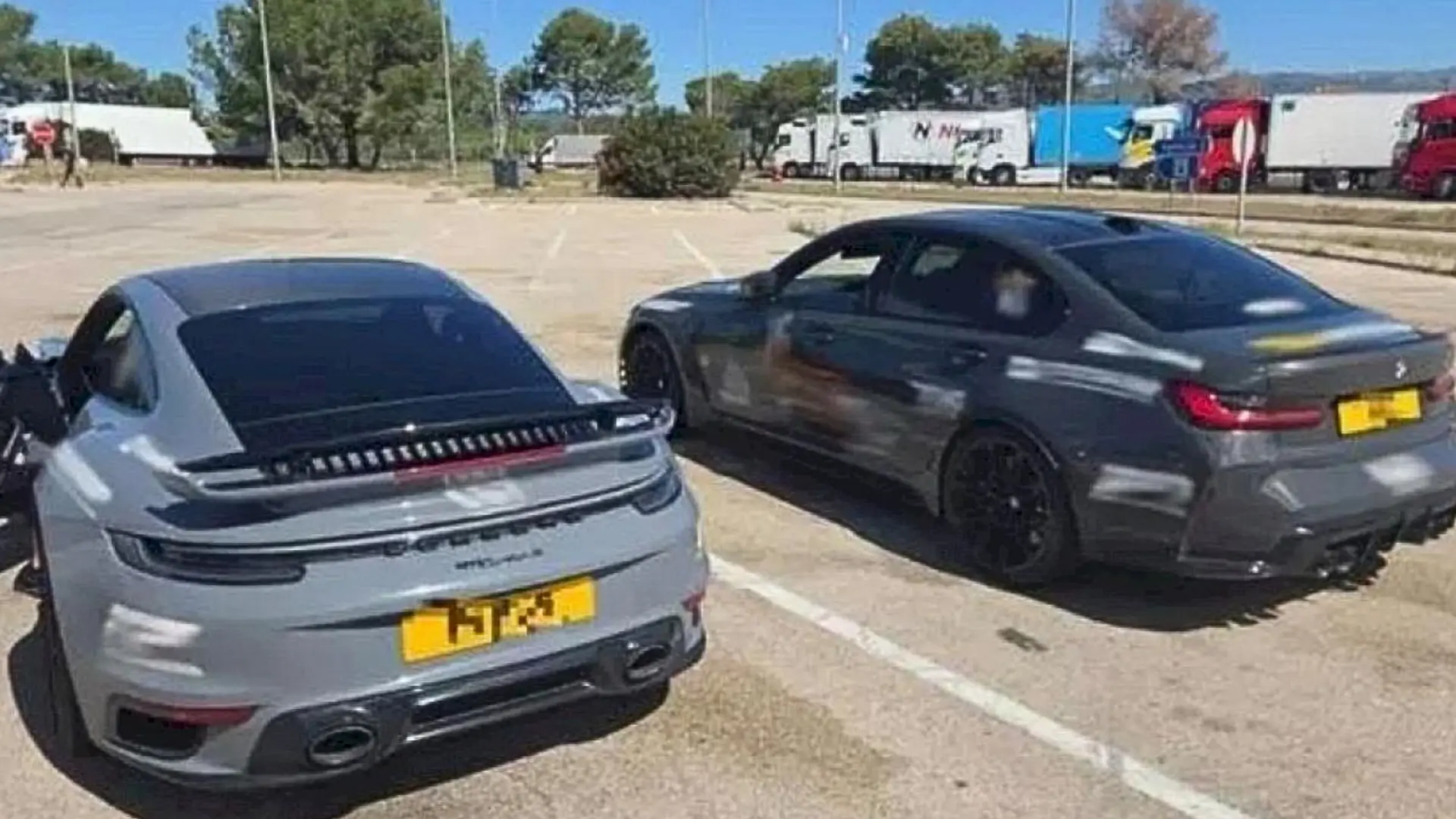Cazan a dos coches a 222 km/h por la AP-7: un Porsche 911 y un BMW M4 ...
