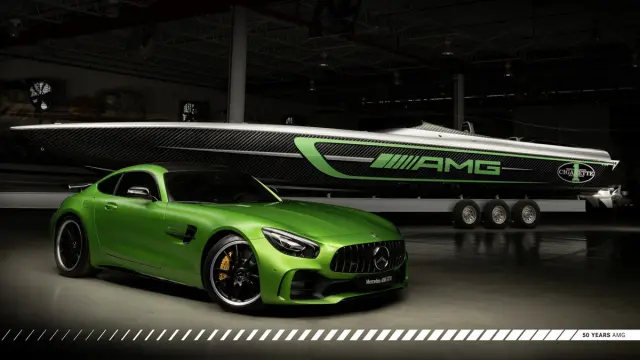Cigarette Marauder 50 Mercedes-AMG GT R: las fotos